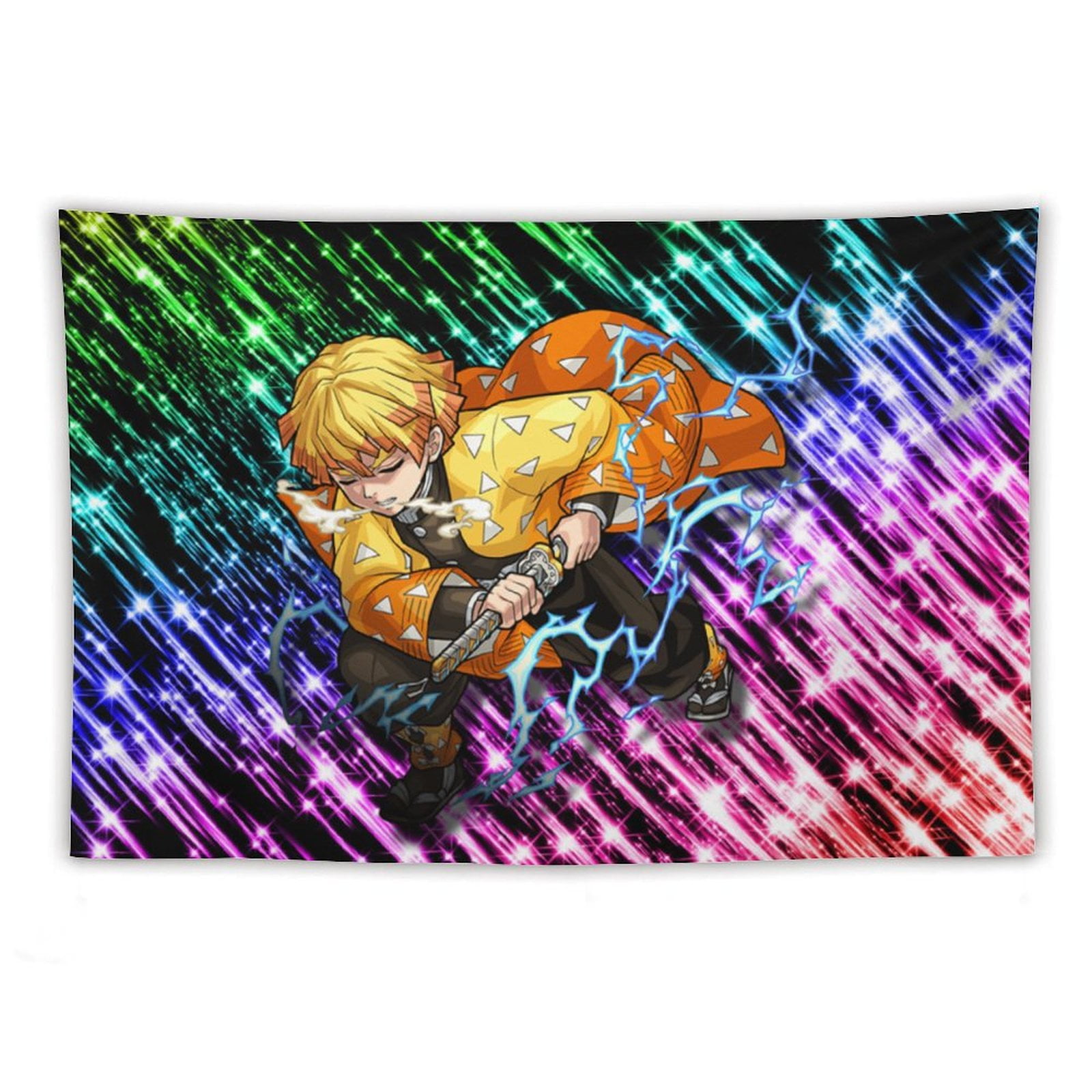 Anime Zenitsu Demon Slayer Tapestry,Wall Art Hanging Decor ...