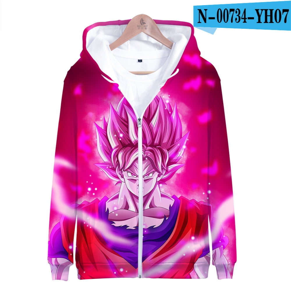 Anime Zipper Hooded Sweatshirt Men's and Women's Jackets - Walmart.com