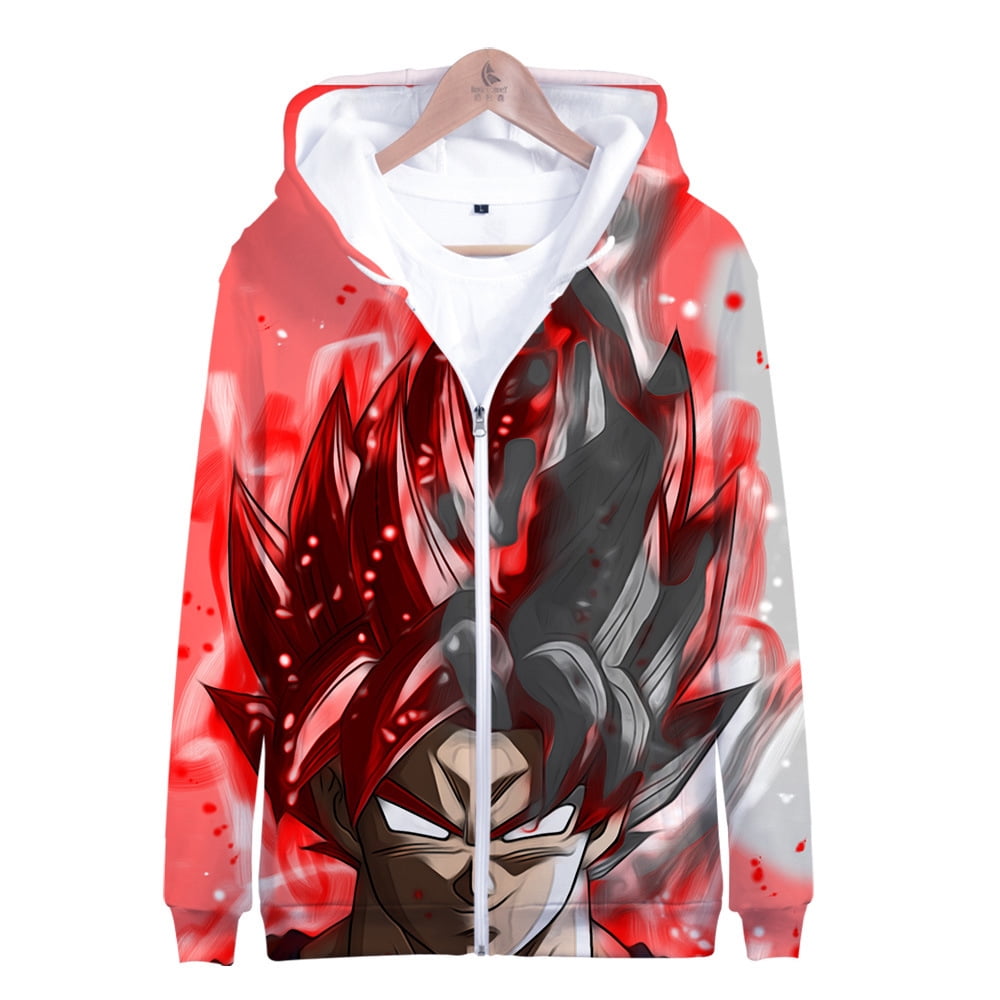 Anime Zipper Hooded Sweatshirt Men's and Women's Jackets - Walmart.com