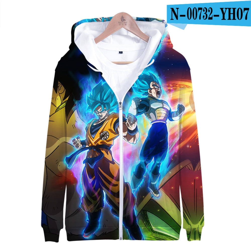 Anime Zipper Hooded Sweatshirt Men's and Women's Jackets - Walmart.com
