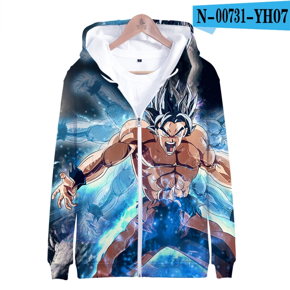 Anime Zipper Hooded Sweatshirt Men's and Women's Jackets - Walmart.com