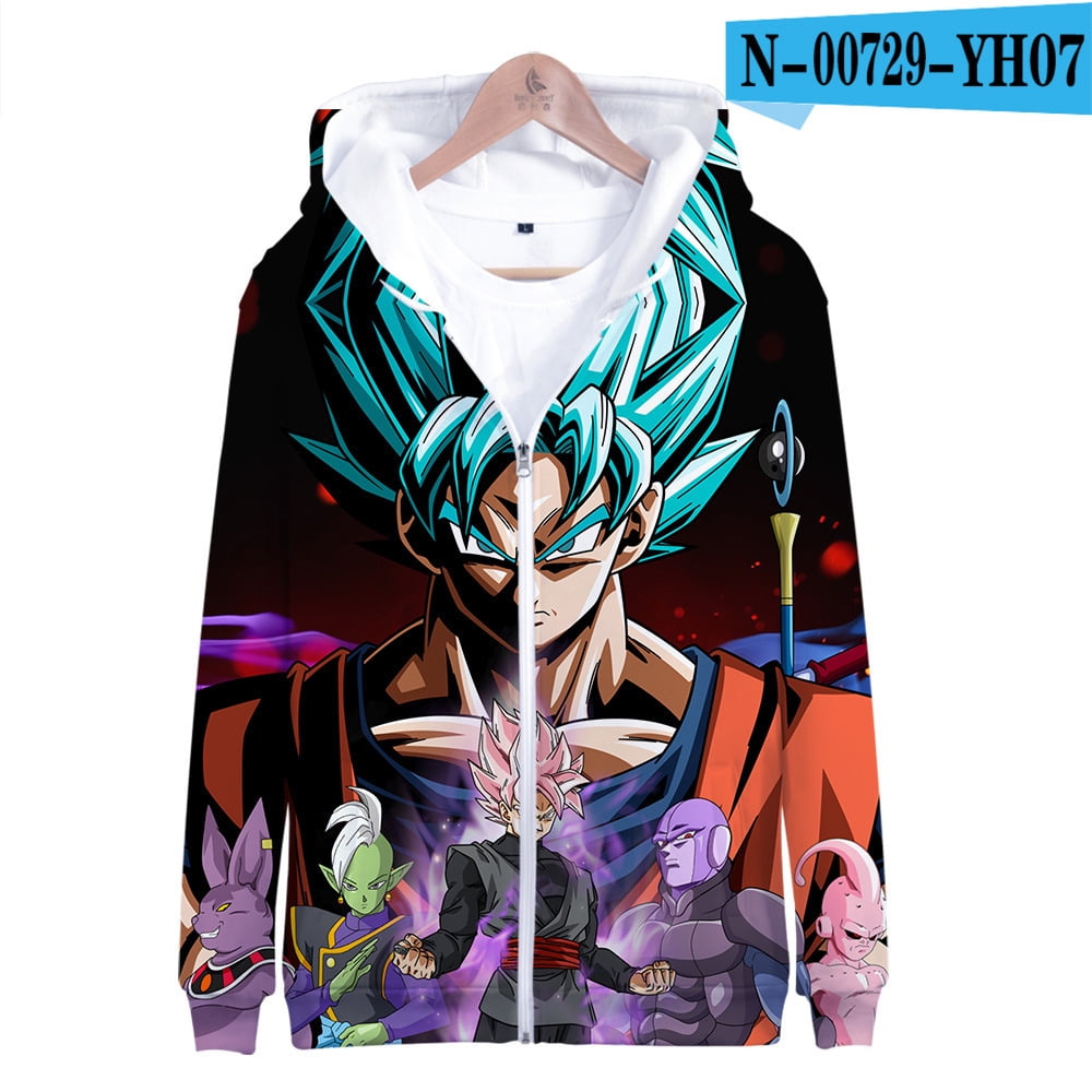 Anime Zipper Hooded Sweatshirt Men's and Women's Jackets - Walmart.com