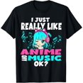 Anime and music Kawaii chibi graphic teen anime girl T-Shirt Vintage ...