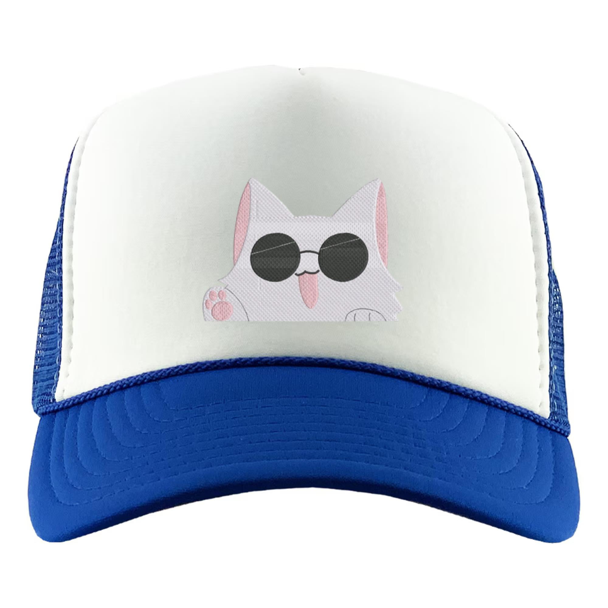 Anime cat Gojo Satoru JJK embroidered snapback trucker hat - Walmart.com