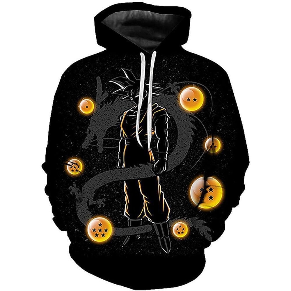 Anime d-ragon b-all Z Hoodies, Unisex 3D Printed Cosplay Sweatshirt ...