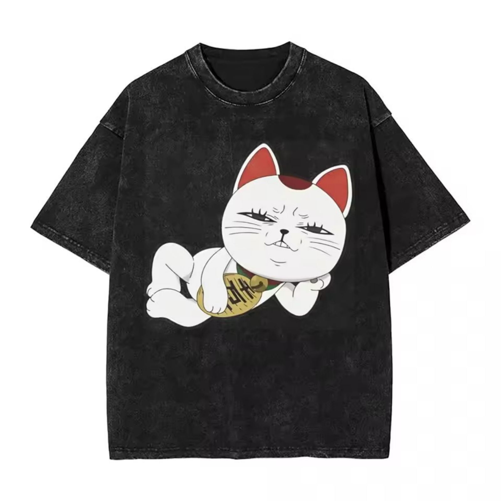 Anime dandada T-shirt Washed cotton vintage T-shirt Passionate battle ...