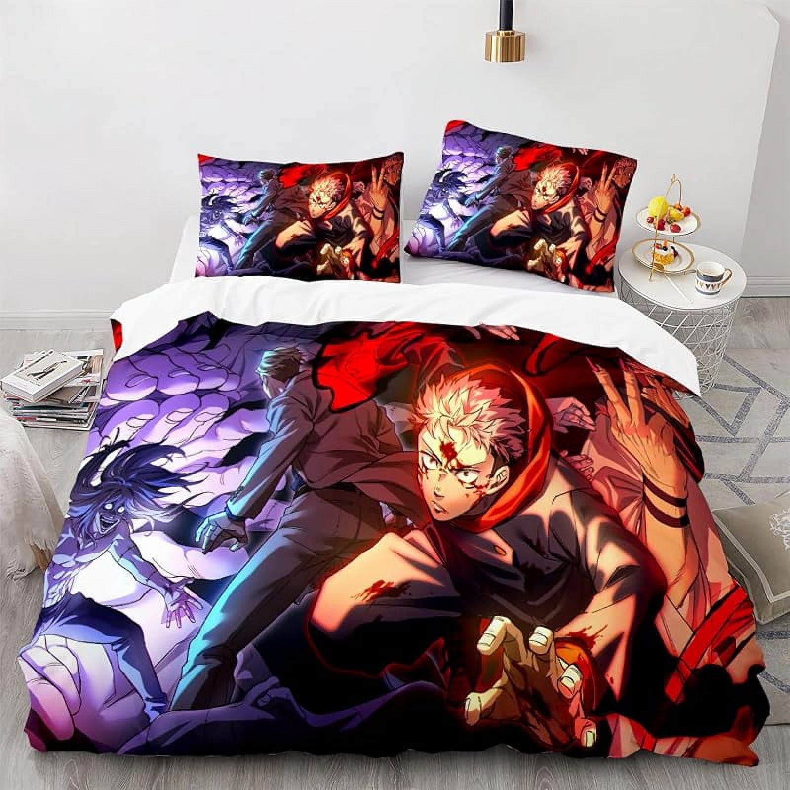 Anime jujutsu Kaisen duvet cover bedding set, 3D anime soft comfortable ...