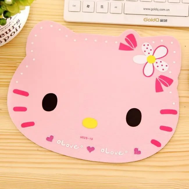 Anime kawaii Hello Kitty Mouse pad cartoon Girls silica gel Game Office ...