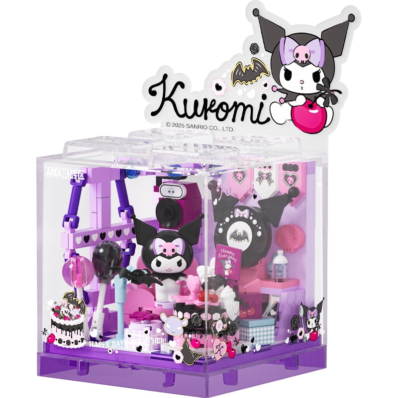 Anime kawaii cartoon assembled building block box Kitty Cinnamoroll ...