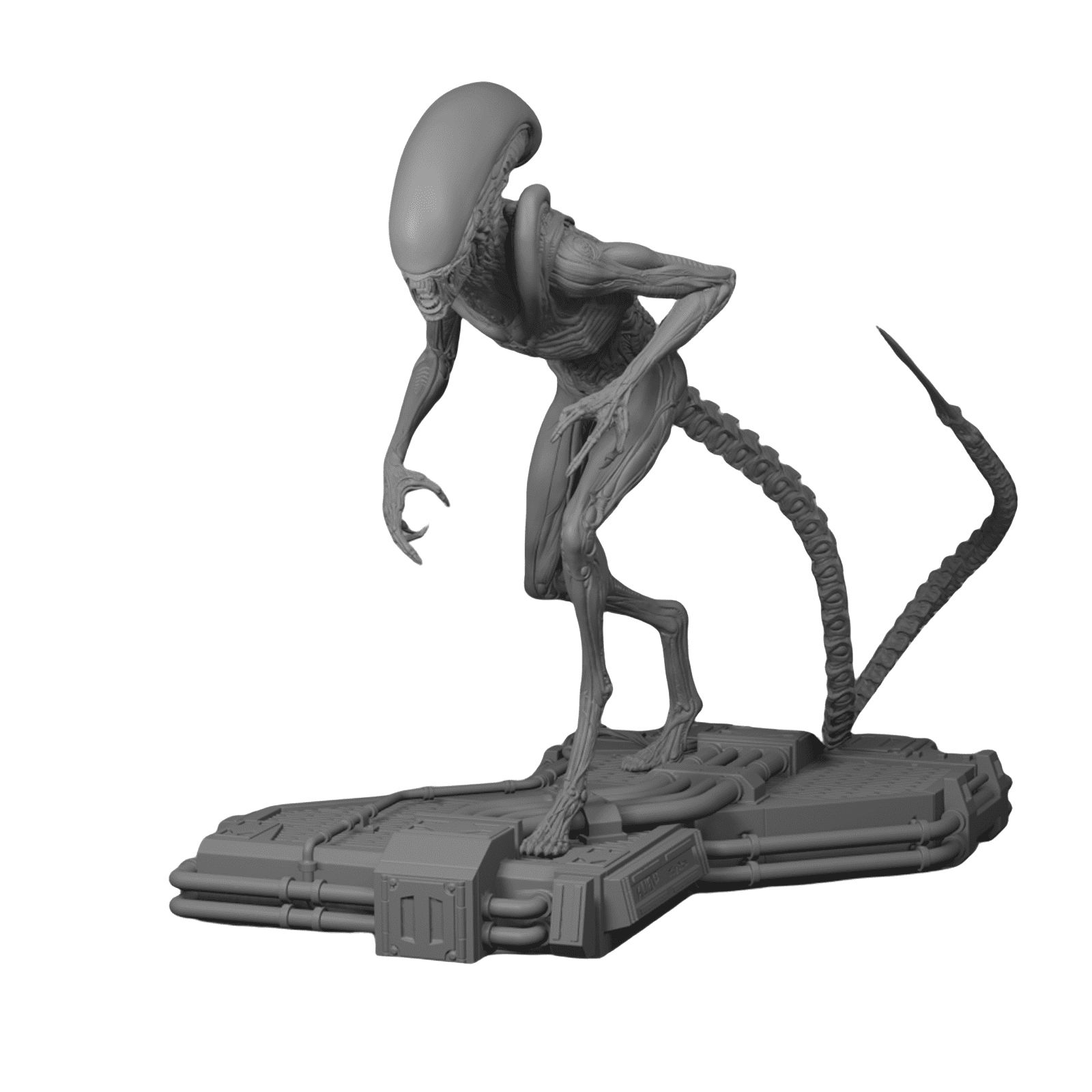 Anime movie Xenomorph Alien battle walking Resin 3D Print GK Kit Figure ...