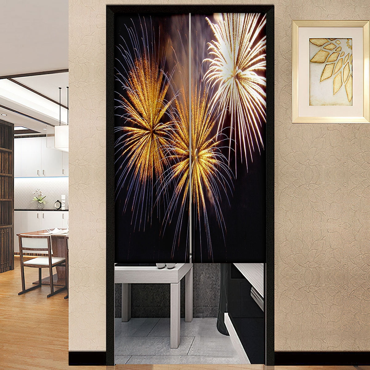 Anime s Festival Scenery Door Curtain Lanterns Short Noren Chinese ...