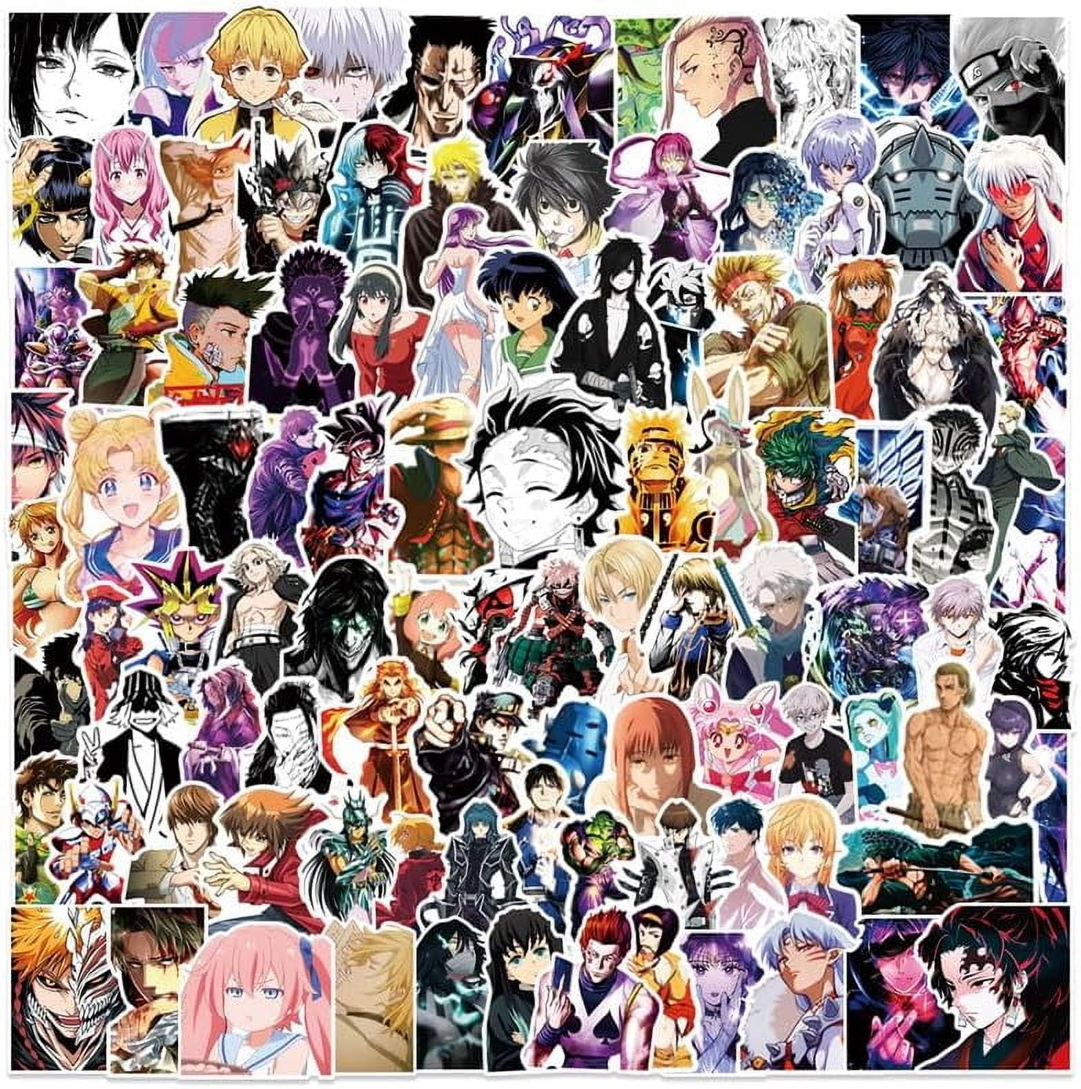Anime stickers mixed 100 PCs stickers from 33 top series stickers for ...