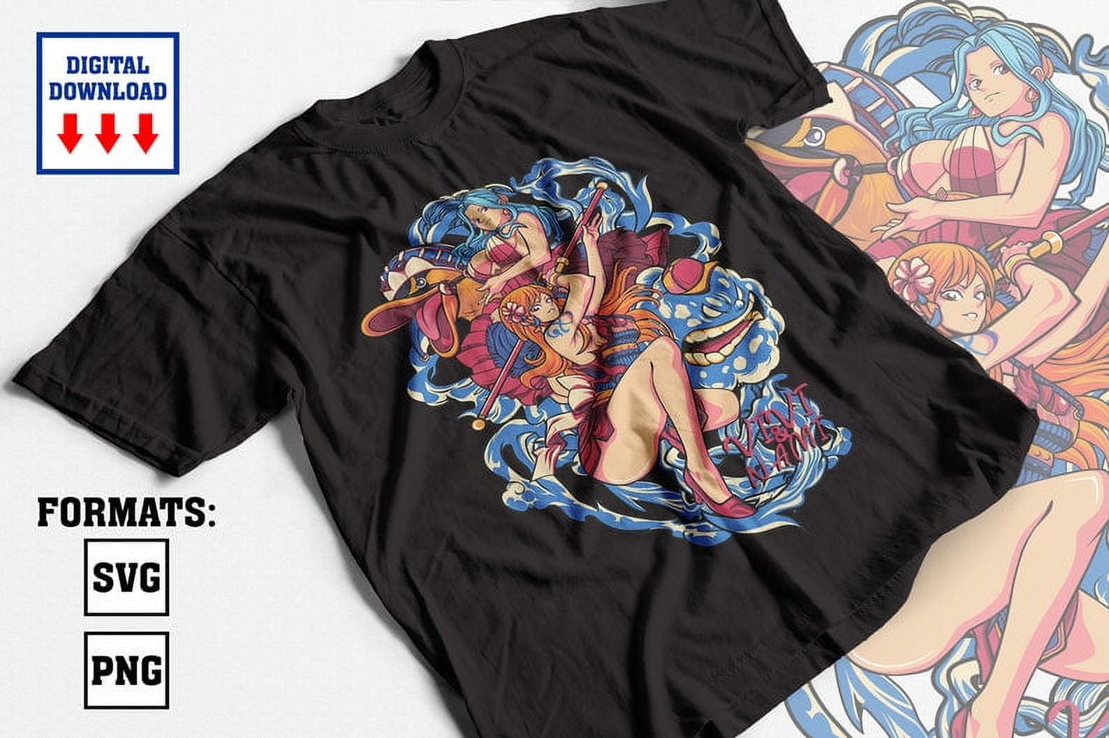 Anime vector file, Dtf and Dtg, anime 100% editable vector ...