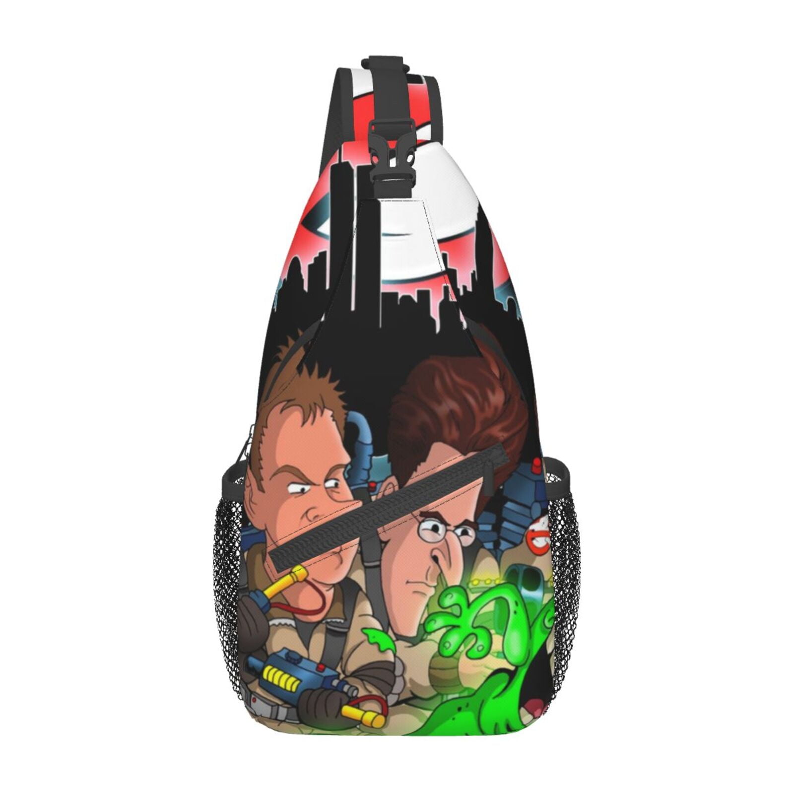 Animeted Ghostbusters Sling Bag Crossbody Backpack Chest Bags ...