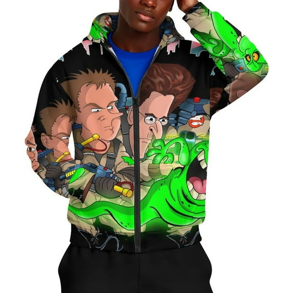 Animeted Ghostbusters Teen Sweatshirts Zipper Hoodies Jacket Coat With ...