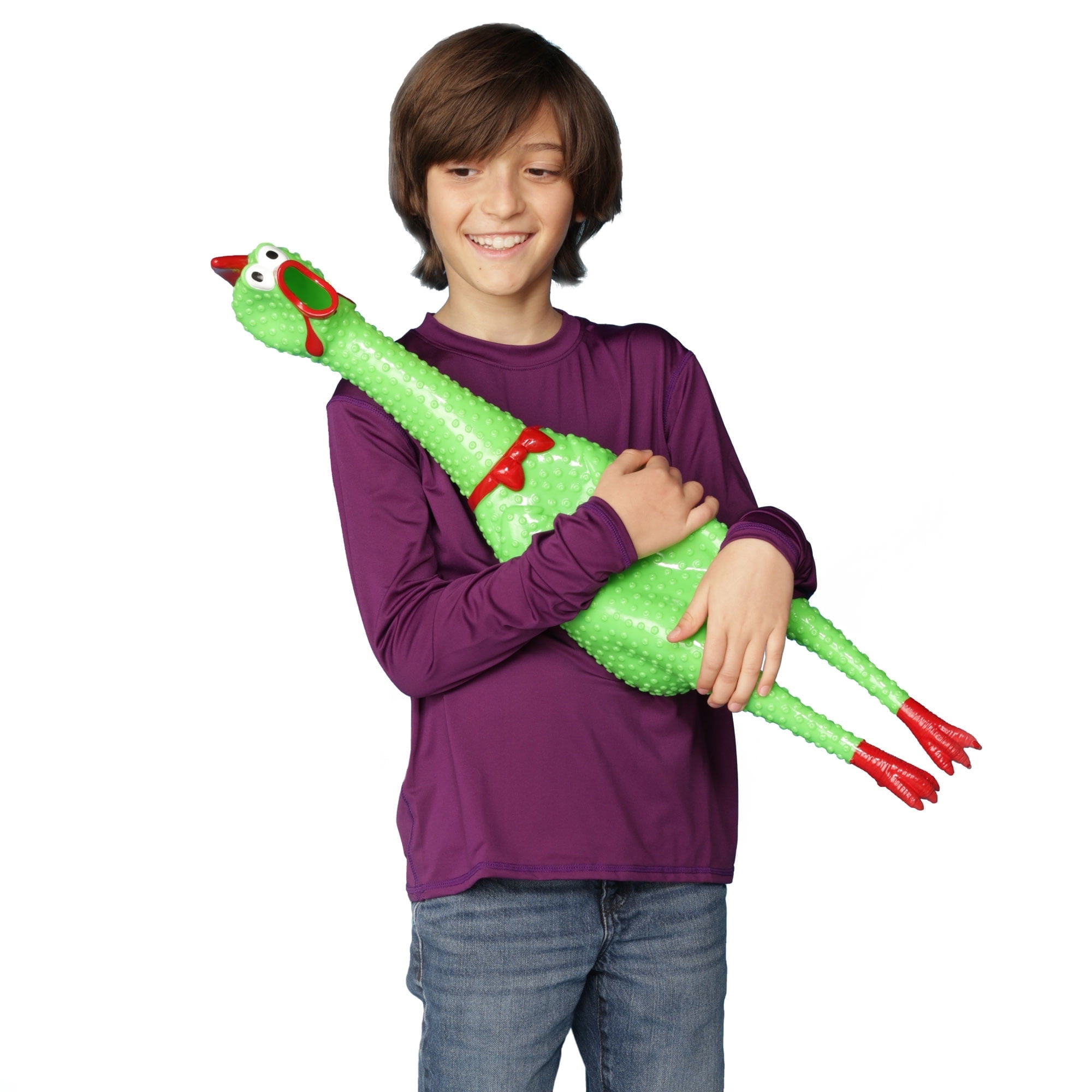 Animolds 29 Inch Giant Squeaky Rubber Chicken - Loud Noise Maker Toy ...