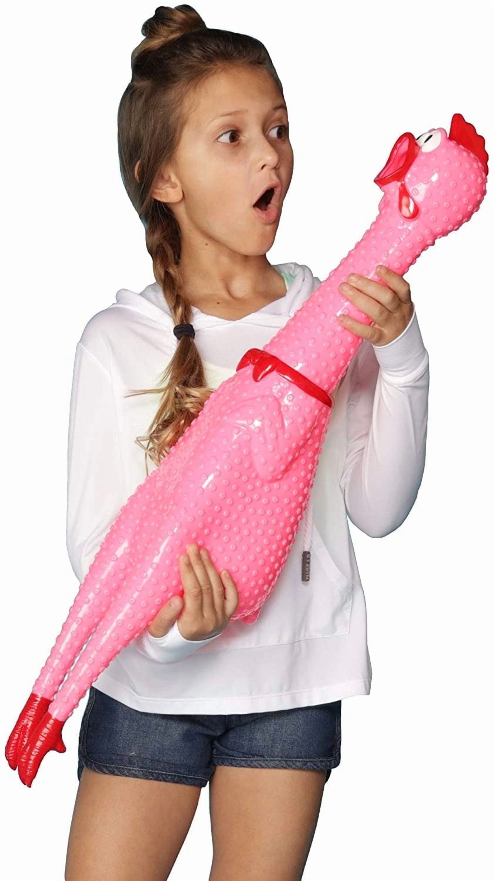 Animolds Huge Rubber Chicken - 29 Inch, Squeaky Noise Maker, Prank Gag ...