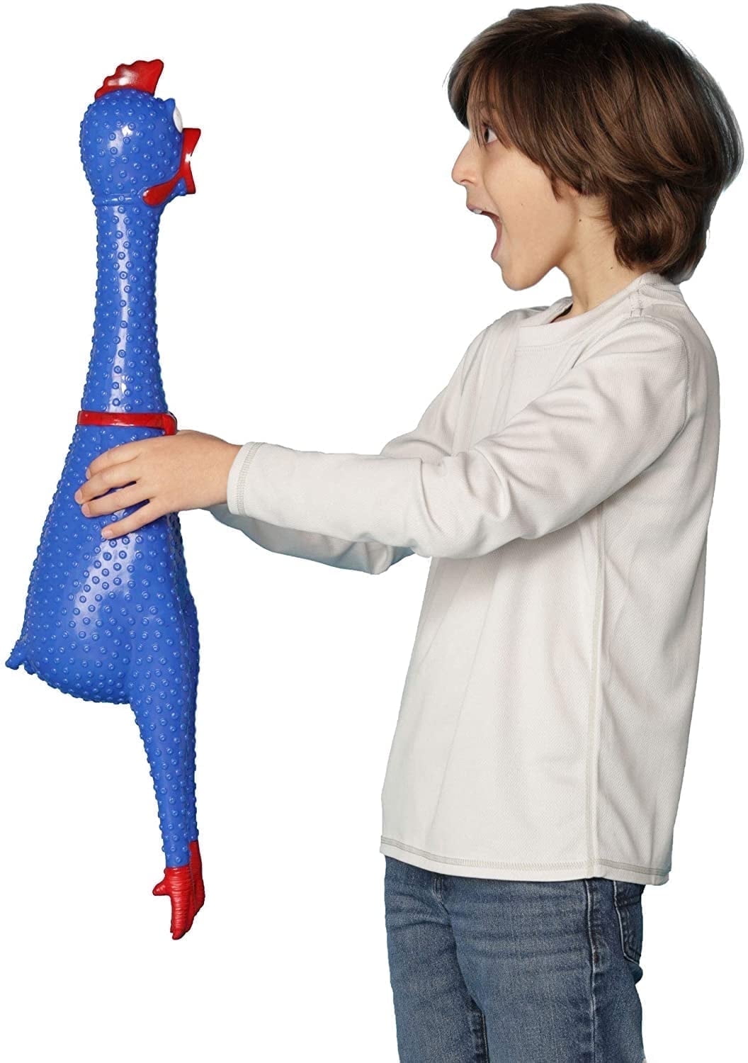 Animolds Crazy Huge Rubber Chicken - 29 Inch Giant Screaming Novelty ...
