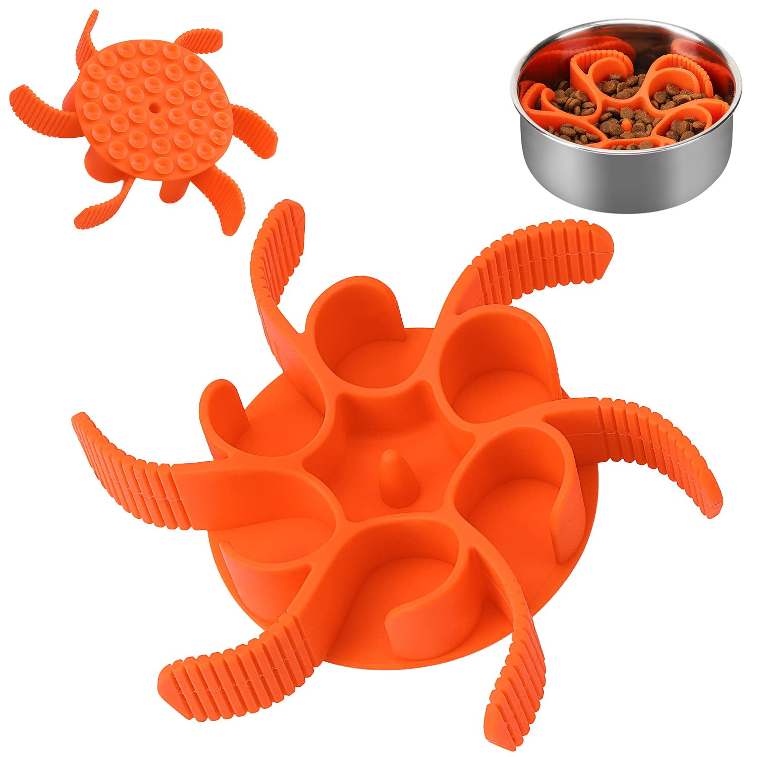 Anipaw Dog Slow Feeder TMA2 Bowls Silicone Spiral Pet Food Feeder ...