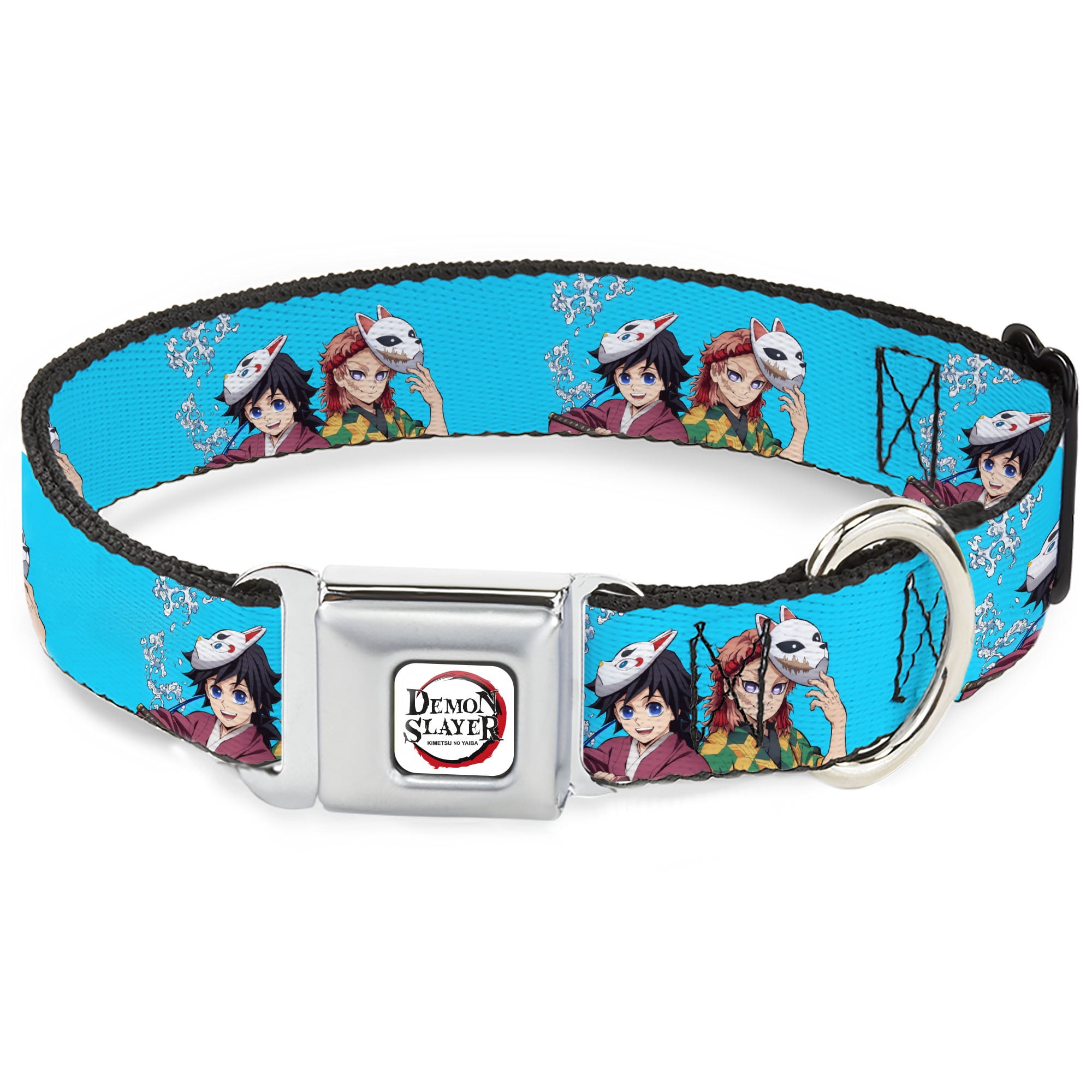 Aniplex of America Pet Collar, Dog Collar Metal Seatbelt Buckle, Demon ...