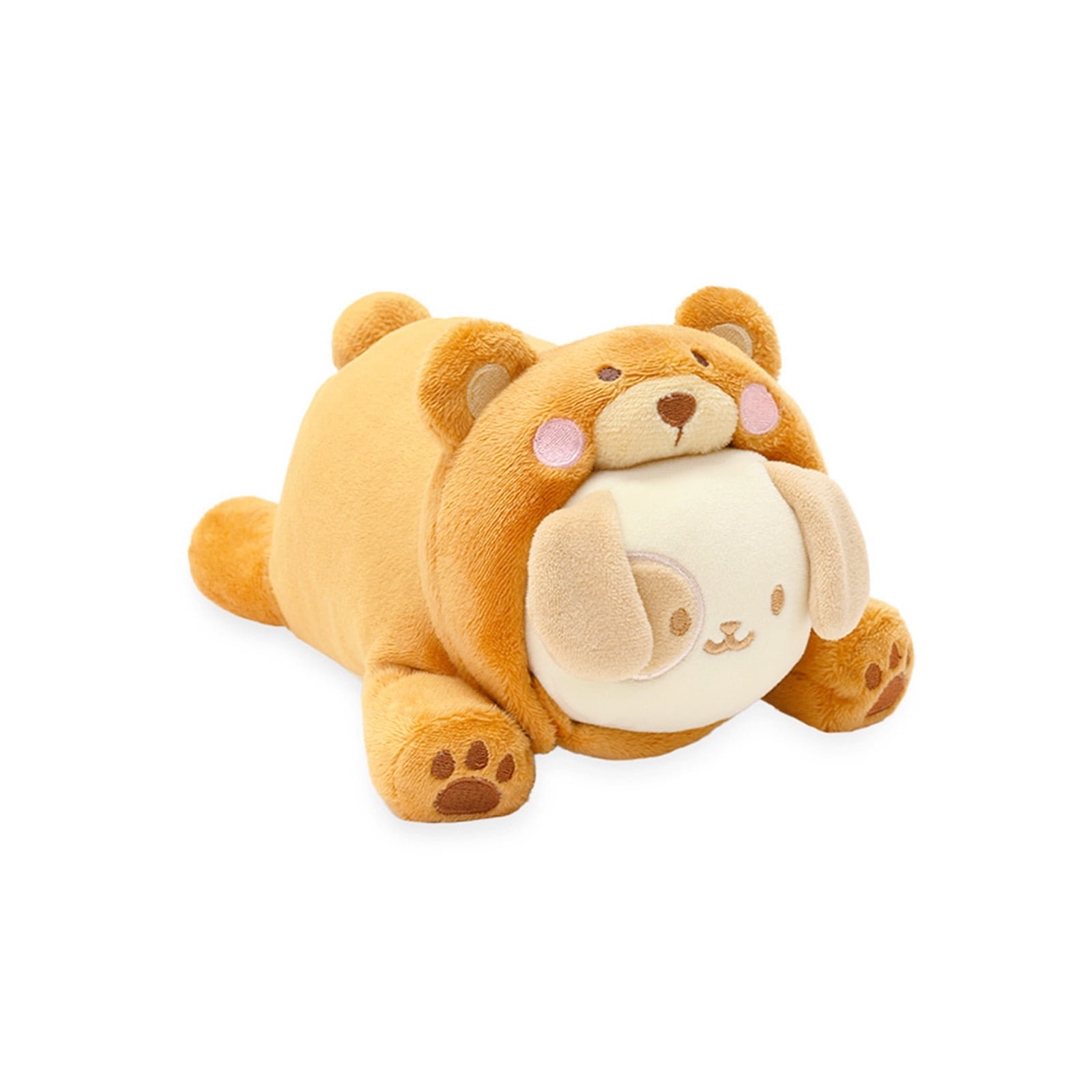 Anirollz Fall Animals 6” Small Bear Outfitz Puppiroll Stuffed Animal ...