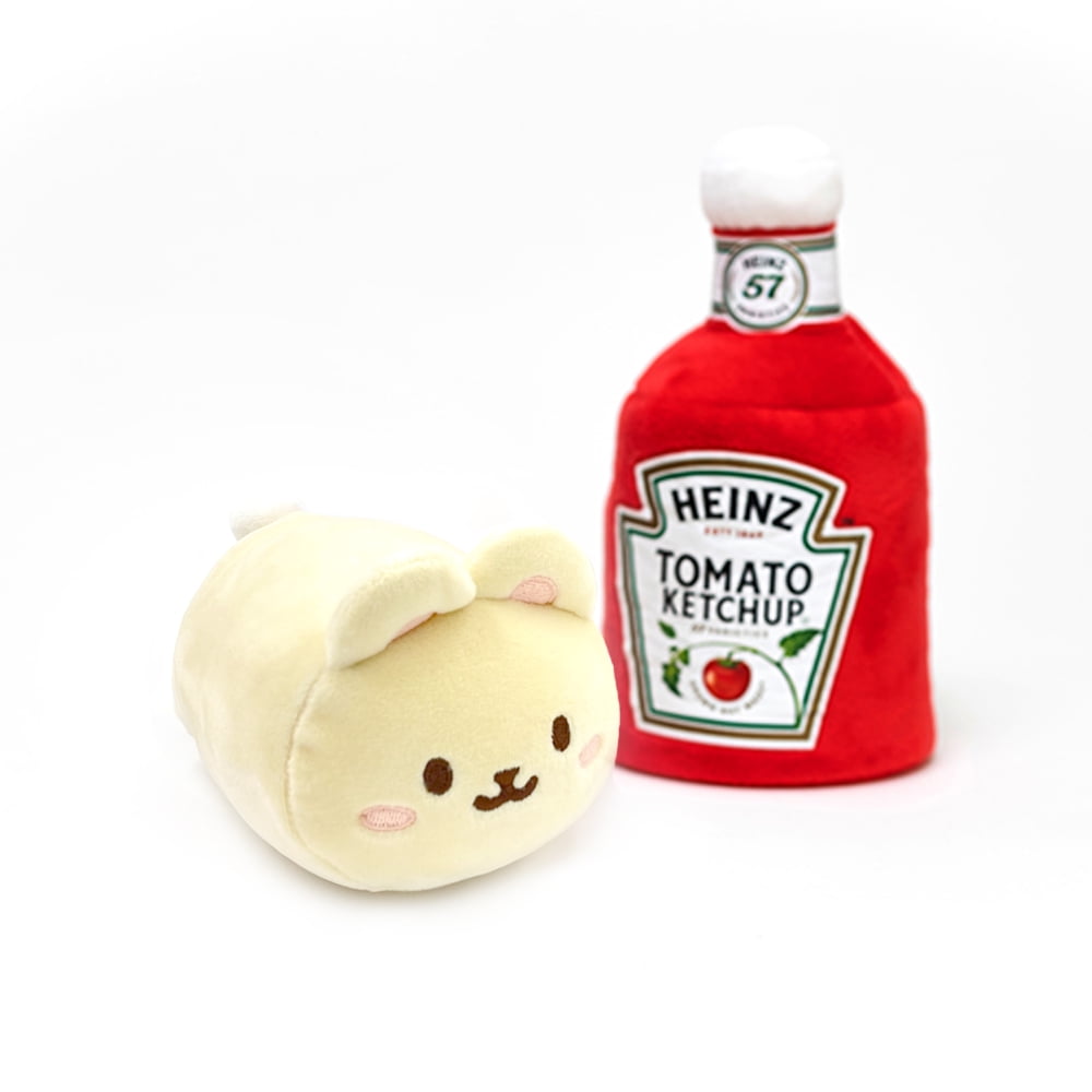 Anirollz x Heinz Bunny Plush with Tomato Ketchup Toy Blanket Small 6 ...