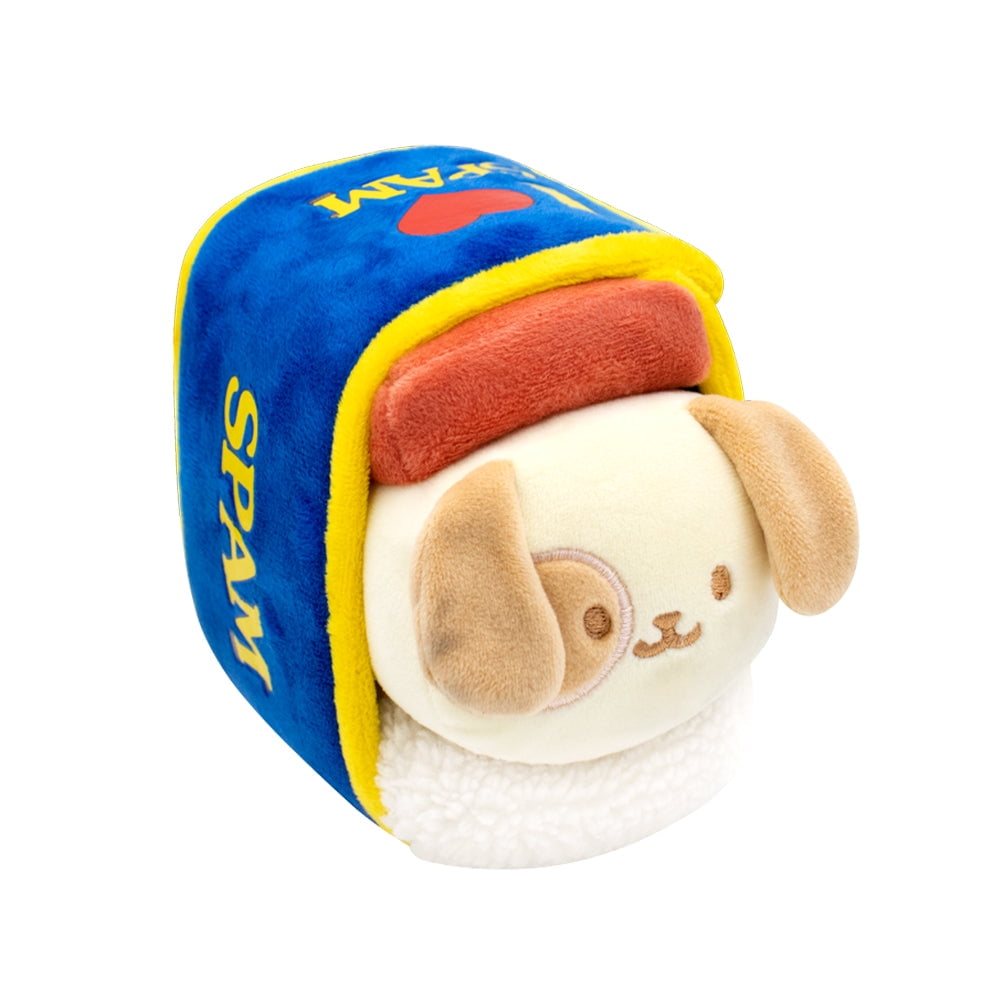 Anirollz x SPAM Ham 6" Cute Dog Puppy Character Small Plush Blanket ...