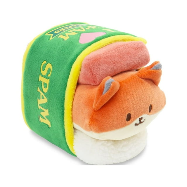 Anirollz x SPAM Ham 6" Cute Fox Character Small Plush Blanket Soft ...