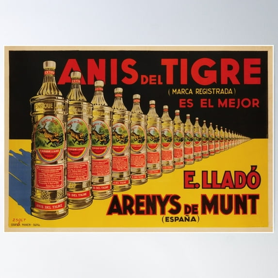 Anis Del Tigre Poster Wall Art, Modern Wall Decor For Living Room ...