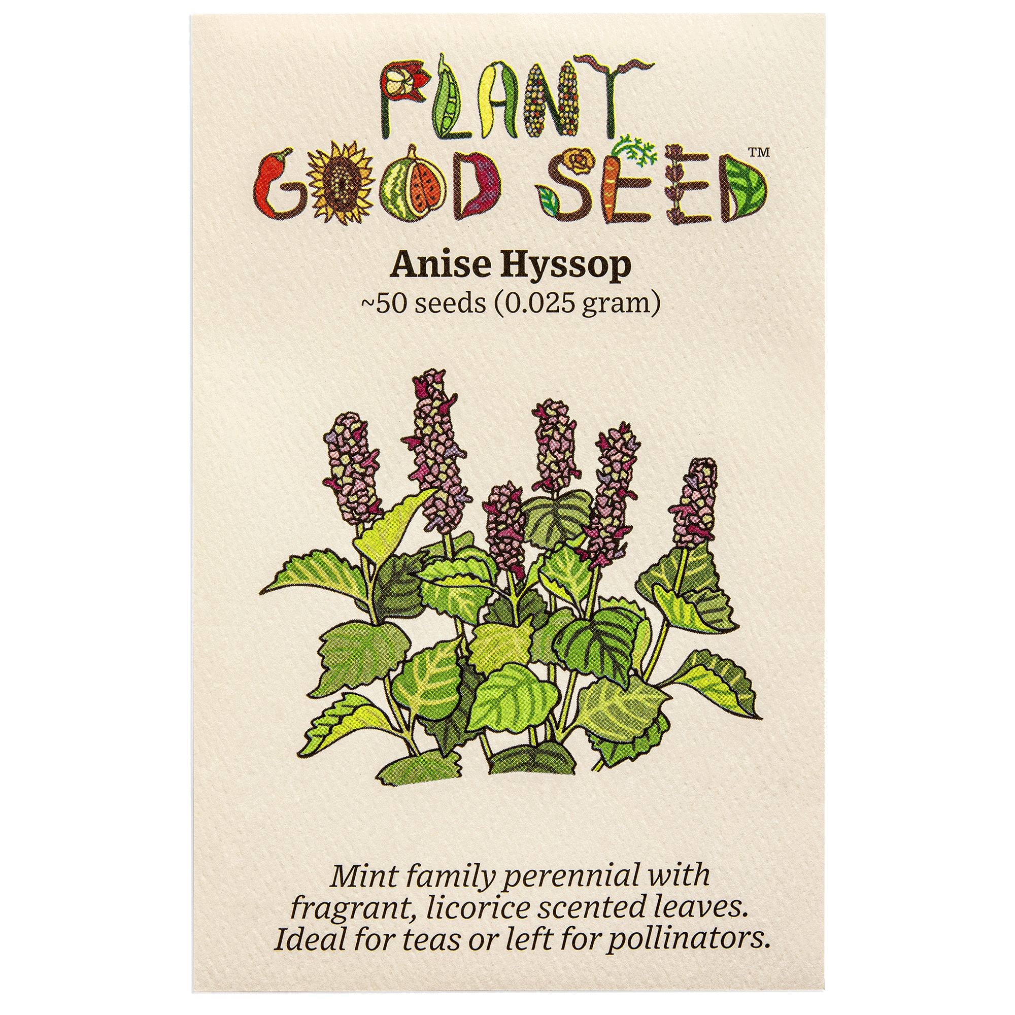 Plant Good Seed Organic Anise-Hyssop Seeds for Planting: Fragrant ...