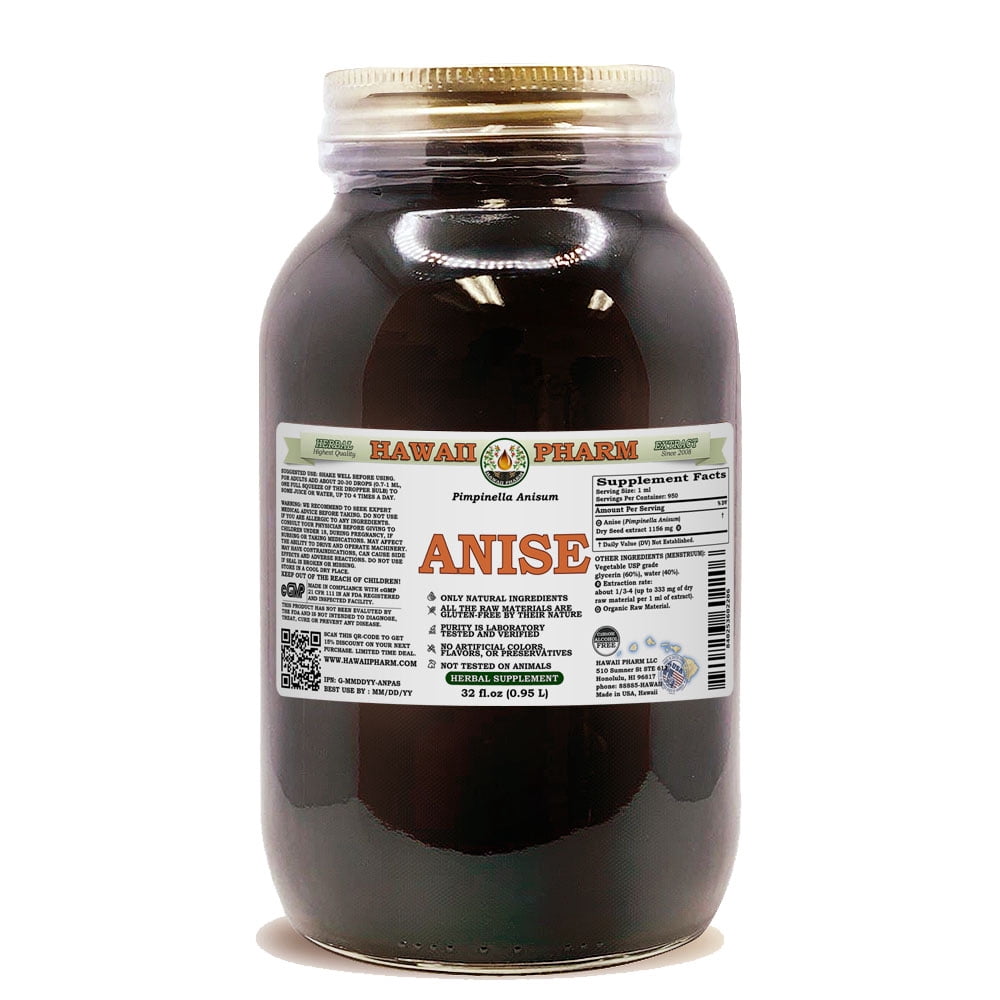 Anise (Pimpinella Anisum) Dry Seed ALCOHOL-FREE Liquid Extract ...