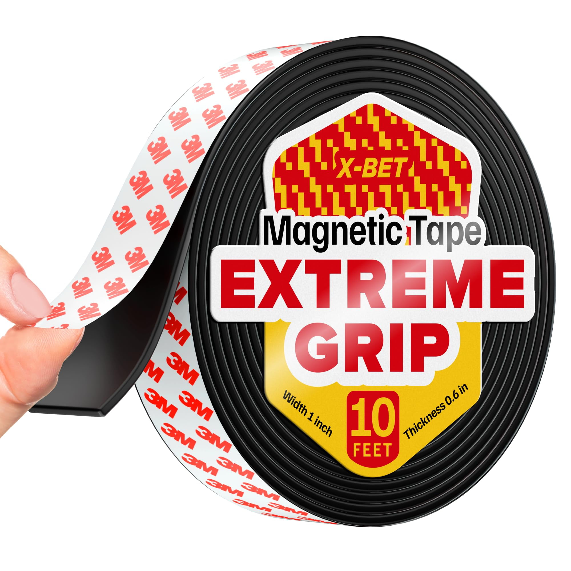 Anisotropic Rubber magnetic tape, size:1inch x10feet 36 x1.5mm+3M 55236 ...