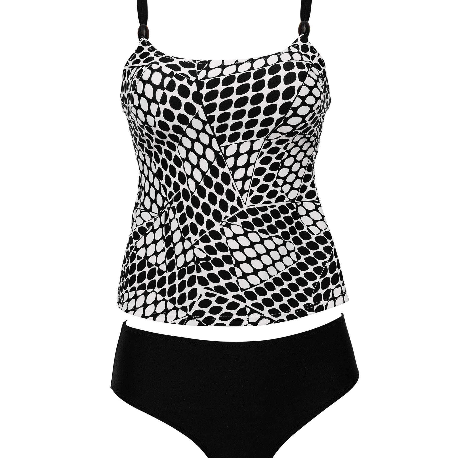 Anita BLACK/WHITE Women's Margita Tankini 2 Pc Swim Set, US 8C/UK 32C ...