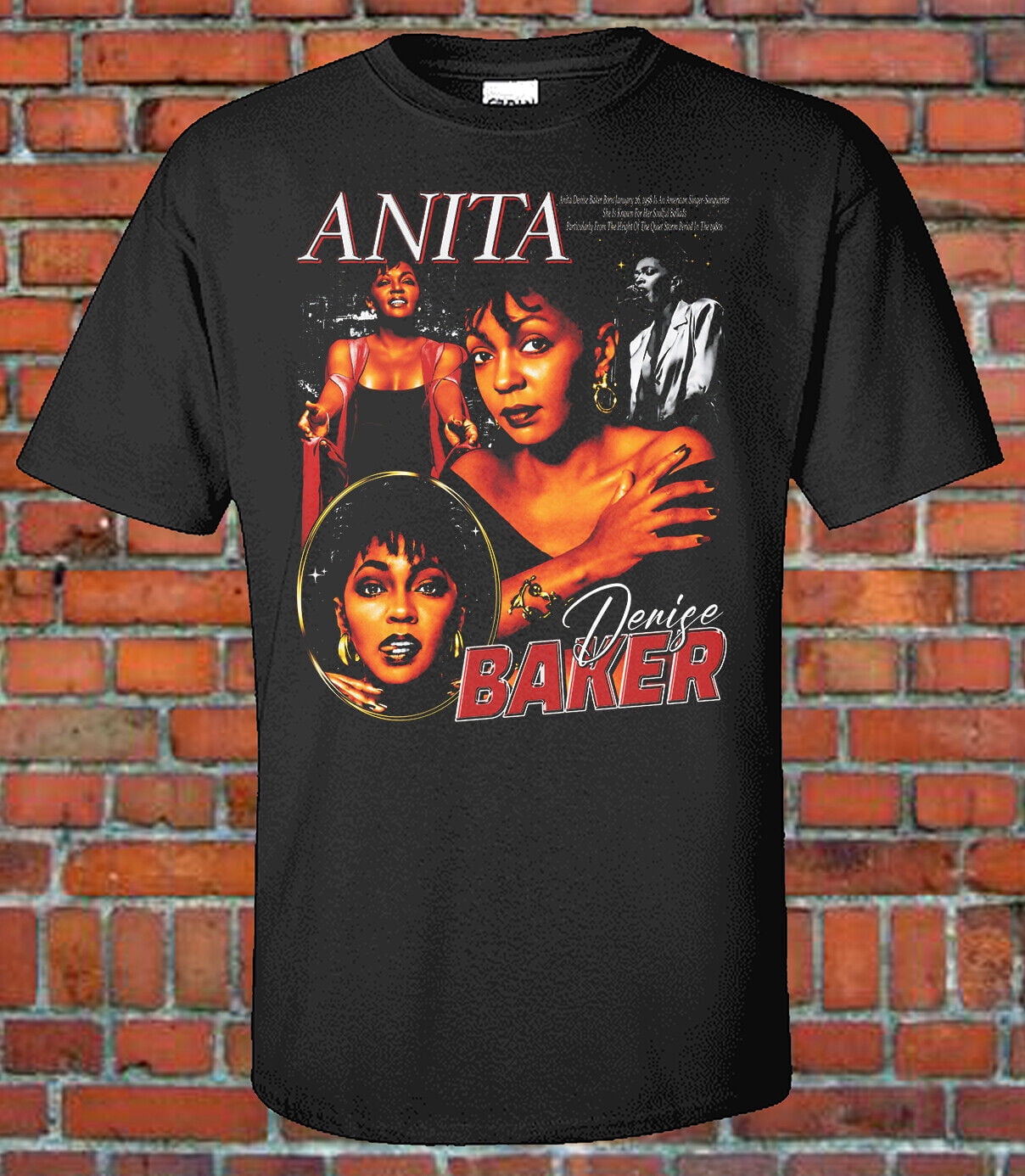 Anita Baker Bootleg Style Graphic Tee - Walmart.com