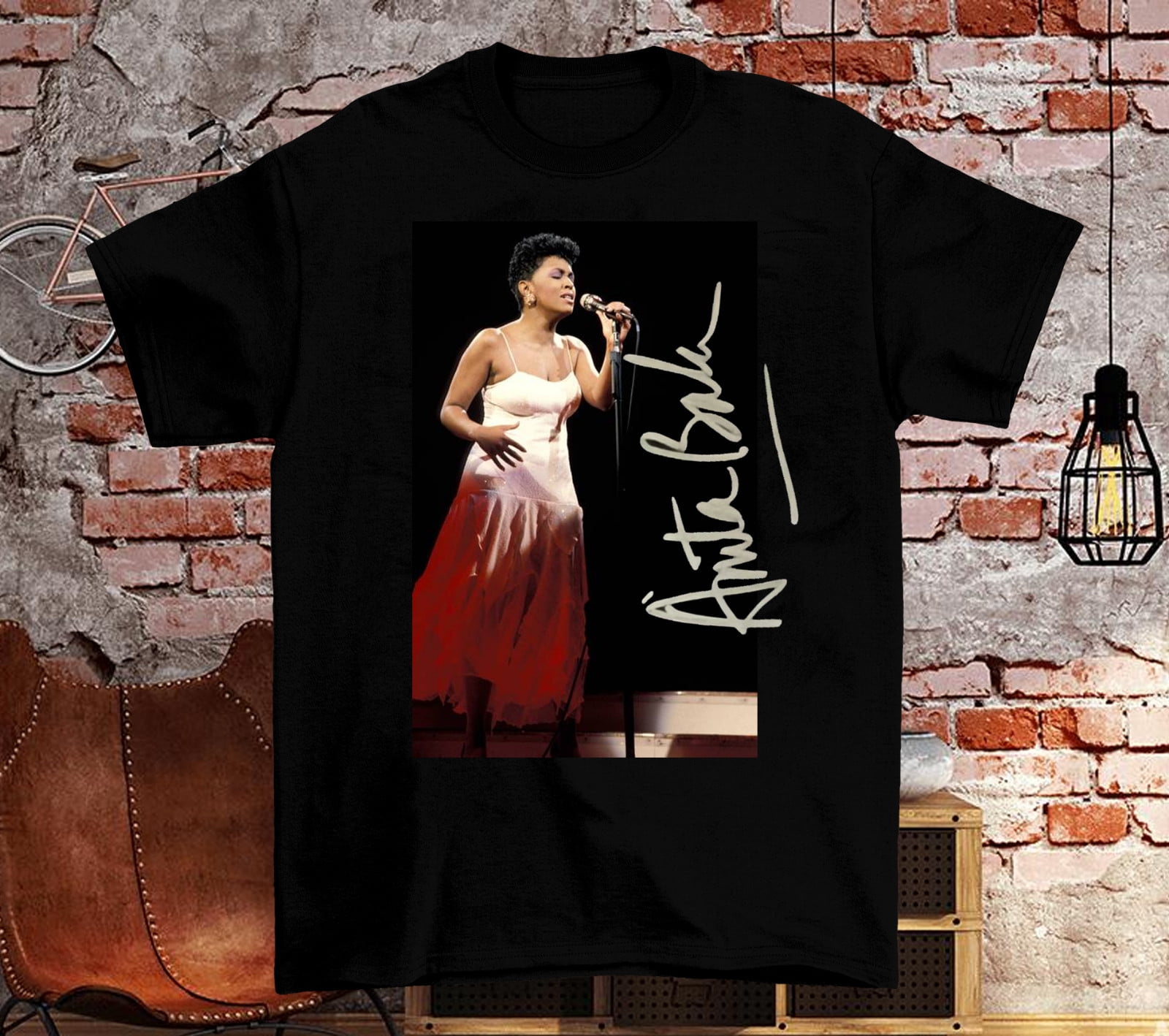 Anita Baker Signature Gift For Fan Black All Size Tee Shirt HE914 ...