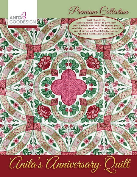 Anita Goodesign Anita's Anniversary Quilt Premium Collection w/ Book ...