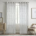 Anita Sheer Grommet Curtain Panel 112 x 84 in Off White - Walmart.com