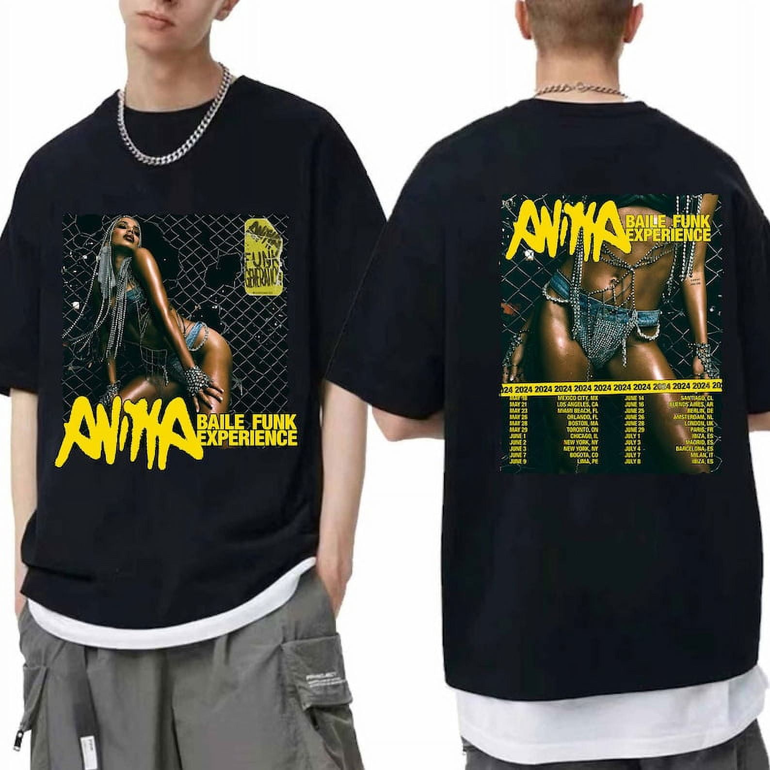 Anitta Baile Funk Experience Tour 2024 Shirt , Anitta 2024 Concert ...