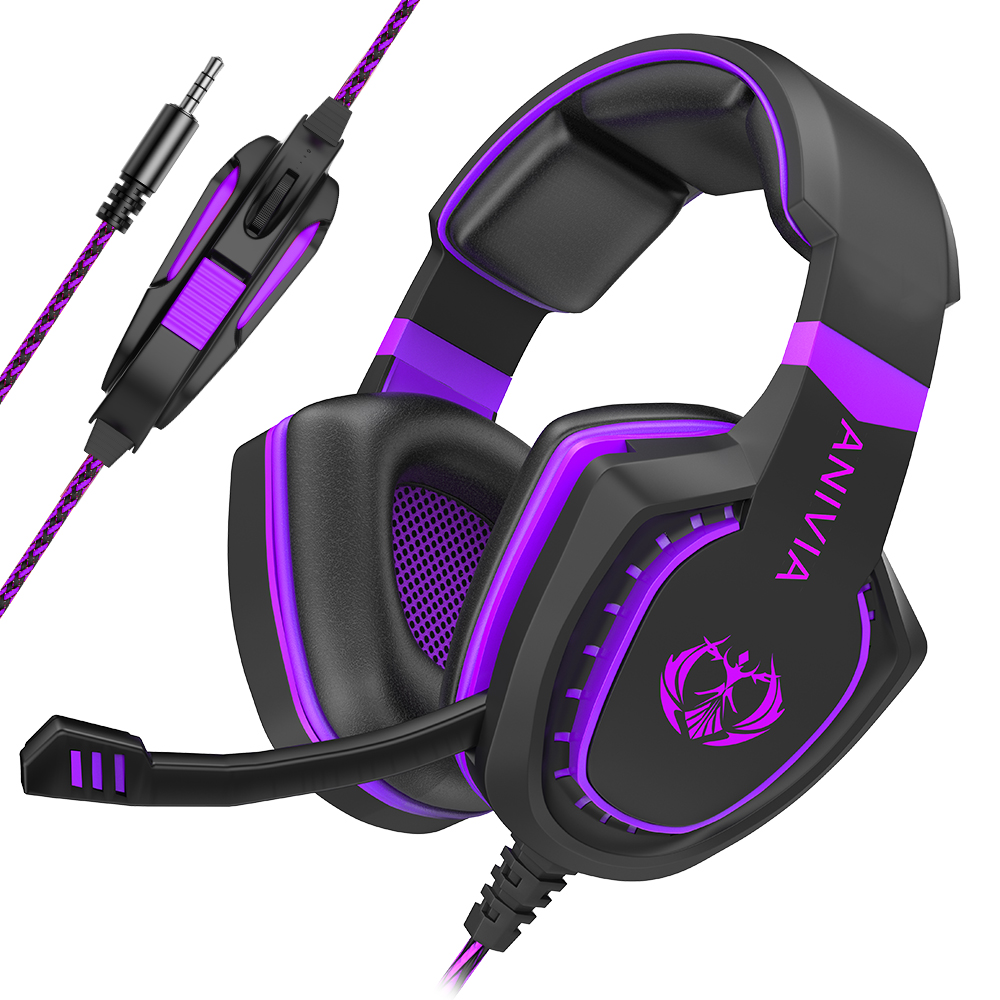 Anivia Gaming Headset Bass Surround Sound Stereo Headset with Flexible ...