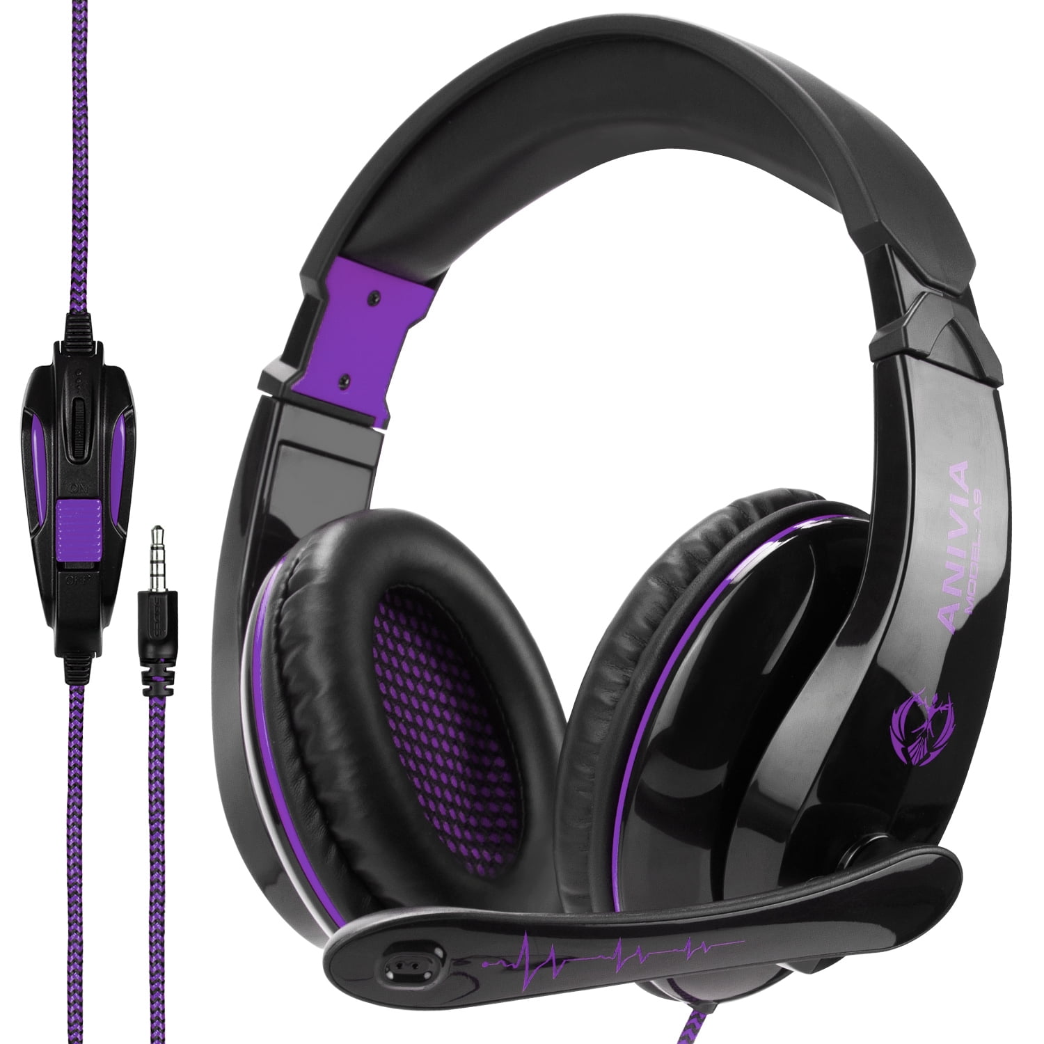 Anivia SA9 Gaming Headset, Over-Ear Stereo Headphones with Microphone ...