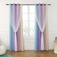 Anjee Blackout Curtains for Bedroom 2 Panel Curtains , Star Curtain ...