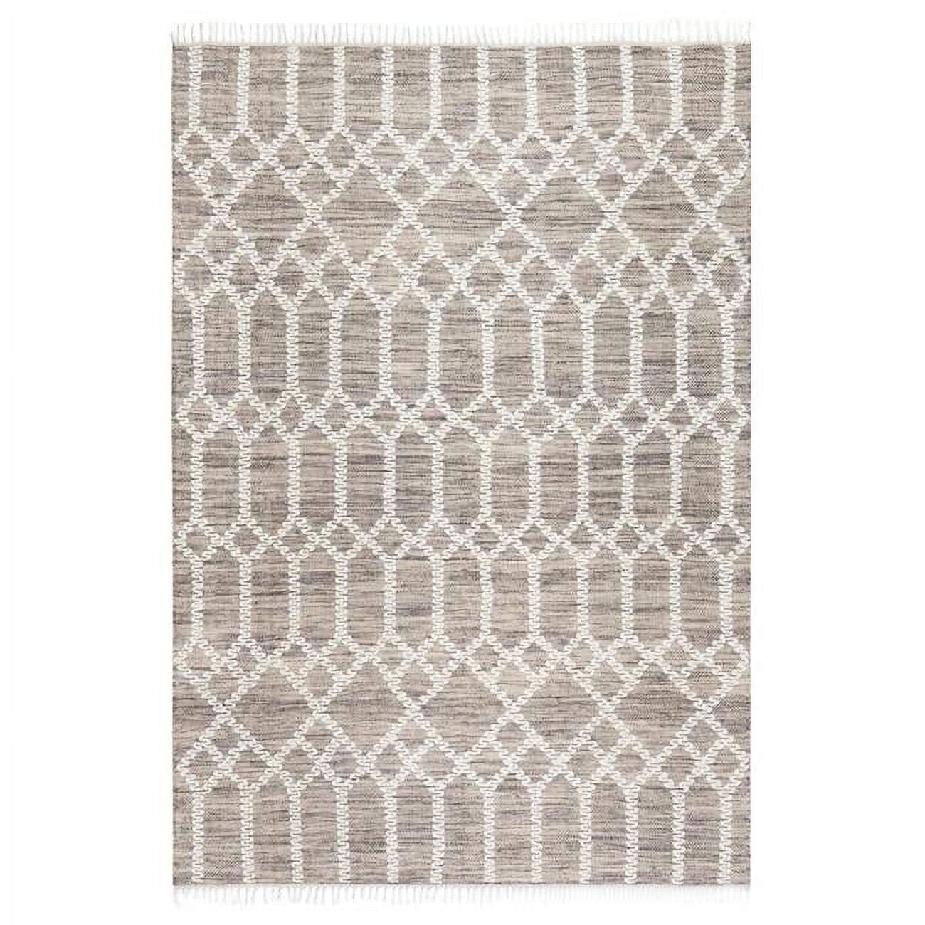 Anji Mountain Raani Jute and Wool Area Rug - Brown & Ivory - 8' x 10 ...