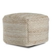 Edgeley Boho Round Pouf in Grey, Natural Woven Braided Jute - Walmart.com