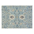 Anji Mountain Striped Commercial Contemporary Area Rug, Blue, 40" x 54 ...