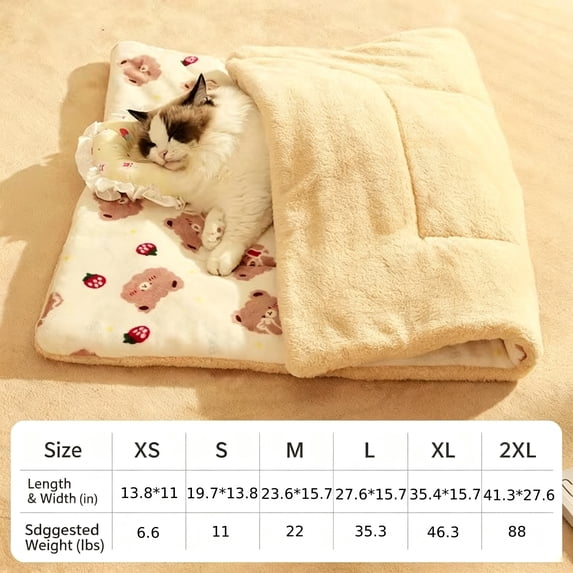 AnjiSee Dual Sided Plush Pet Crate Pad, Washable Soft Warm Sleeping Mat ...