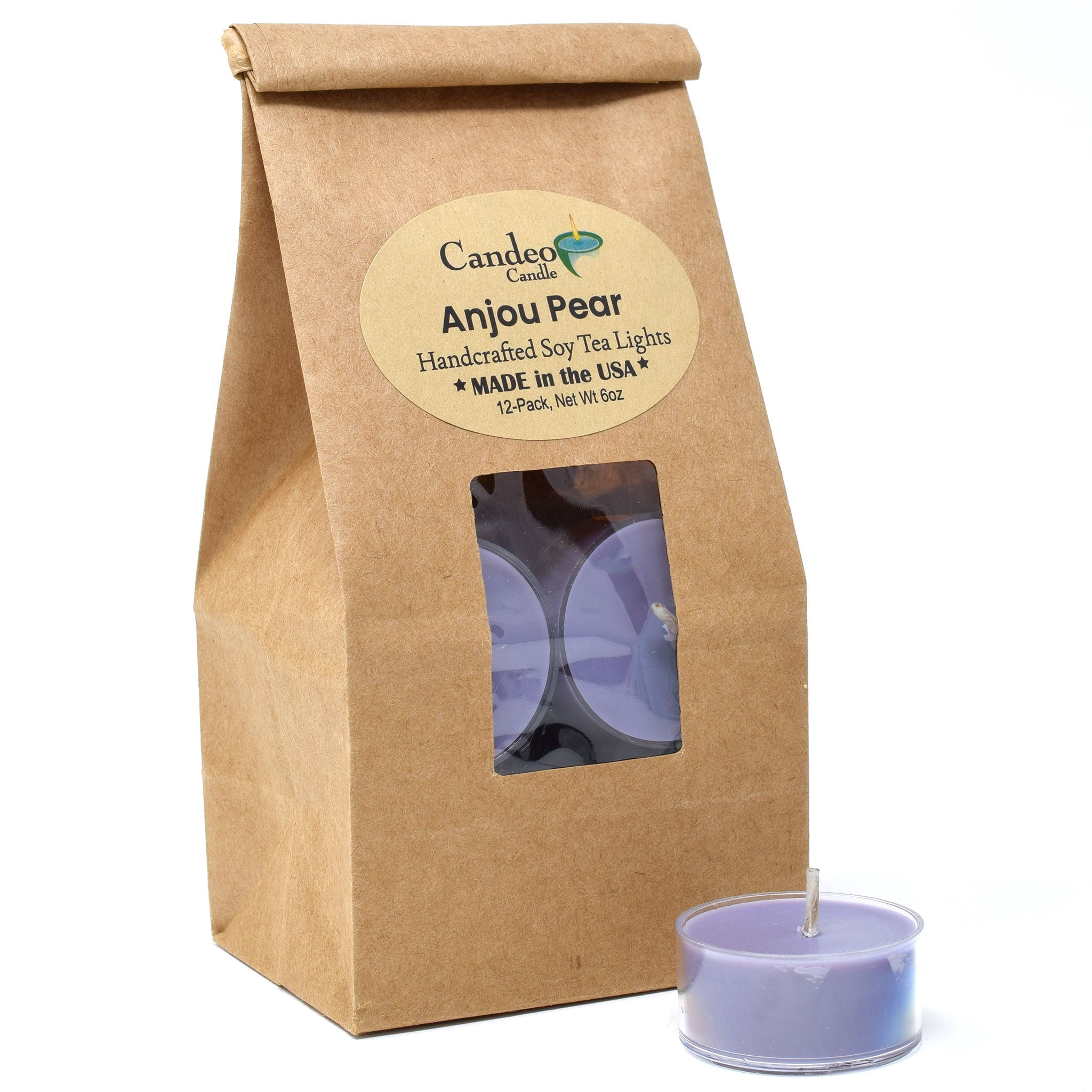 Anjou Pear, Soy Tea Light 12-Pack - Walmart.com