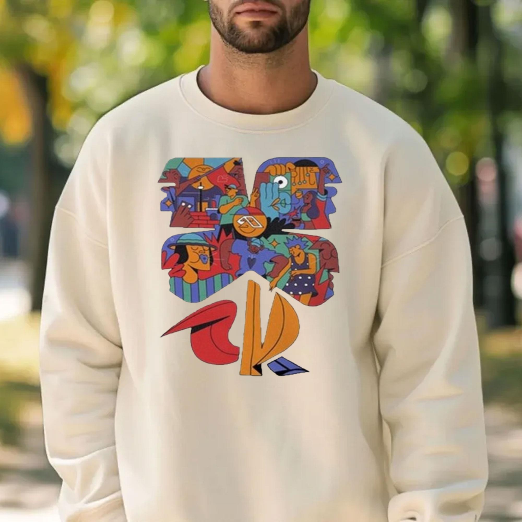 Anjunadeep X Yay Abe 2024 artwork Sweat Shirt - Walmart.com