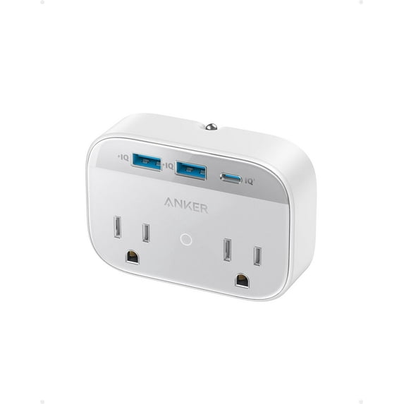 Anker Portable Outlet Extender, 5 Multi-Plug, 30W USB-C Power Delivery ...