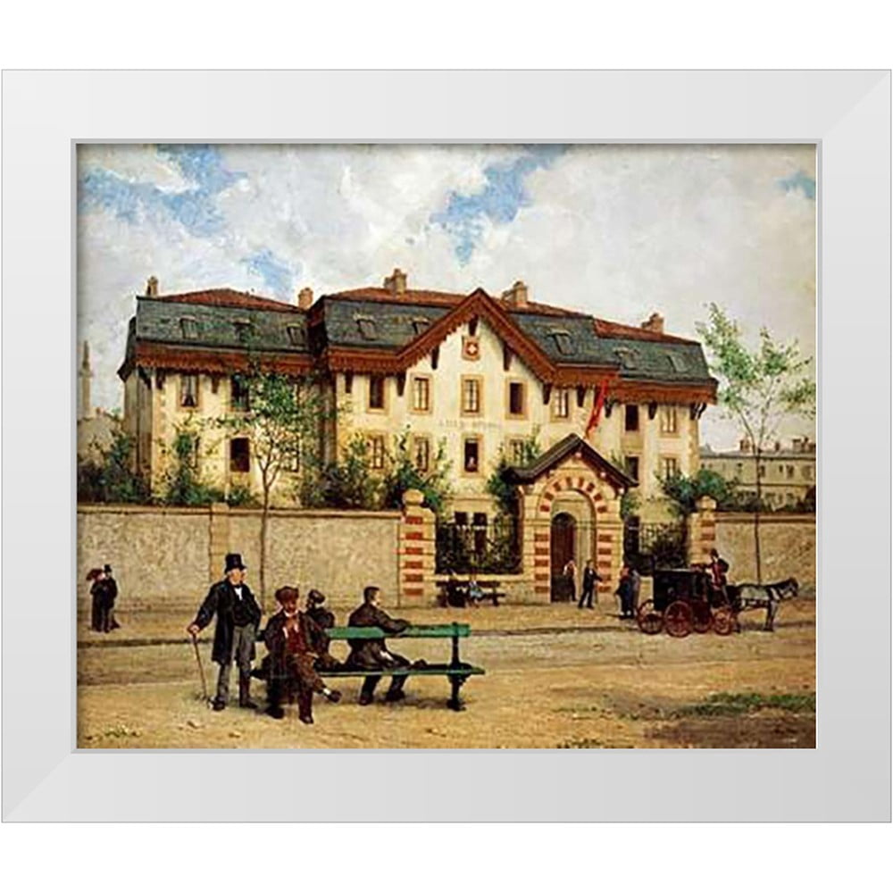 Anker, Albert 14x12 White Modern Wood Framed Museum Art Print Titled ...