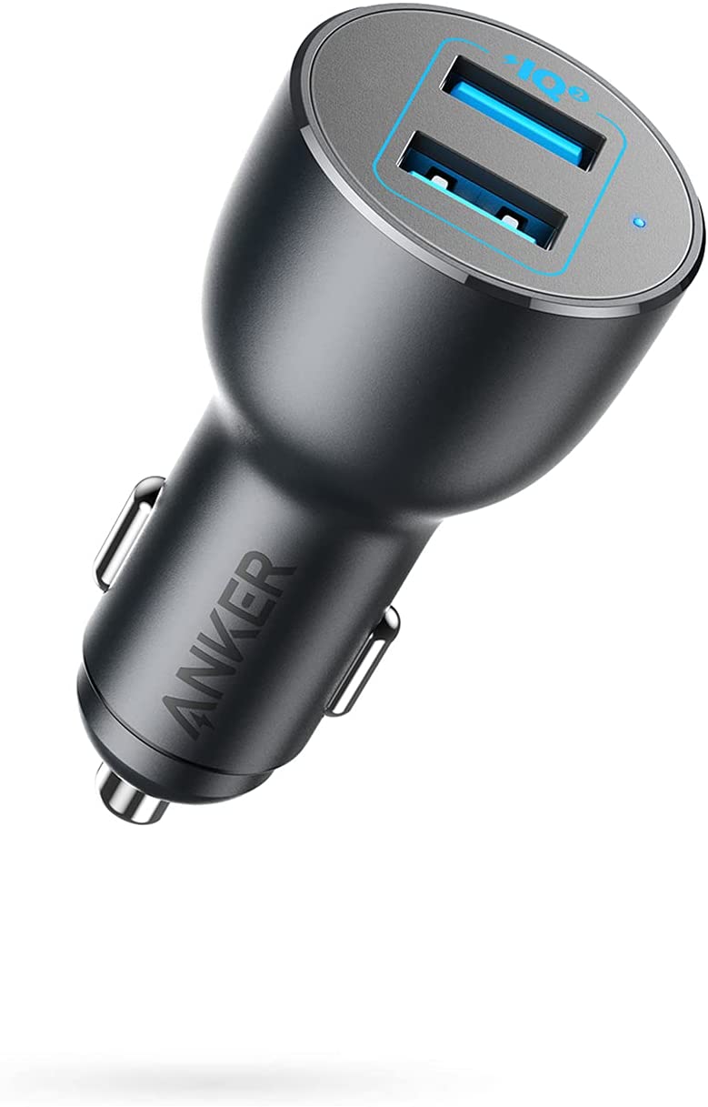 Anker PowerDrive 2 Alloy Car Charger, Black - Walmart.com